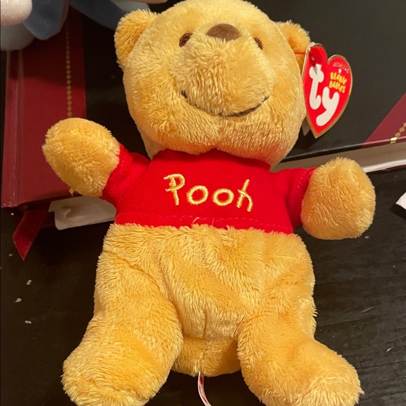 Ty | Toys | Ty Plush Winnie The Pooh Golden Yellow And Bright Red ...